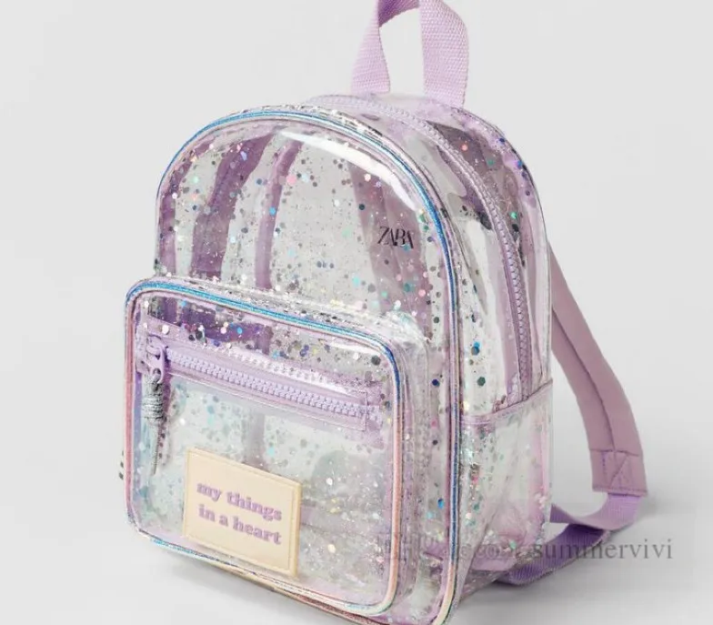 DHgate.com:Kids Sequins Backpacks, Transparent Plastic Double Shoulder ...