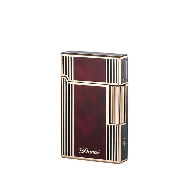 Lighters 2023 New Derui Side Sliding Silent Inflatable Lighter Metal ...