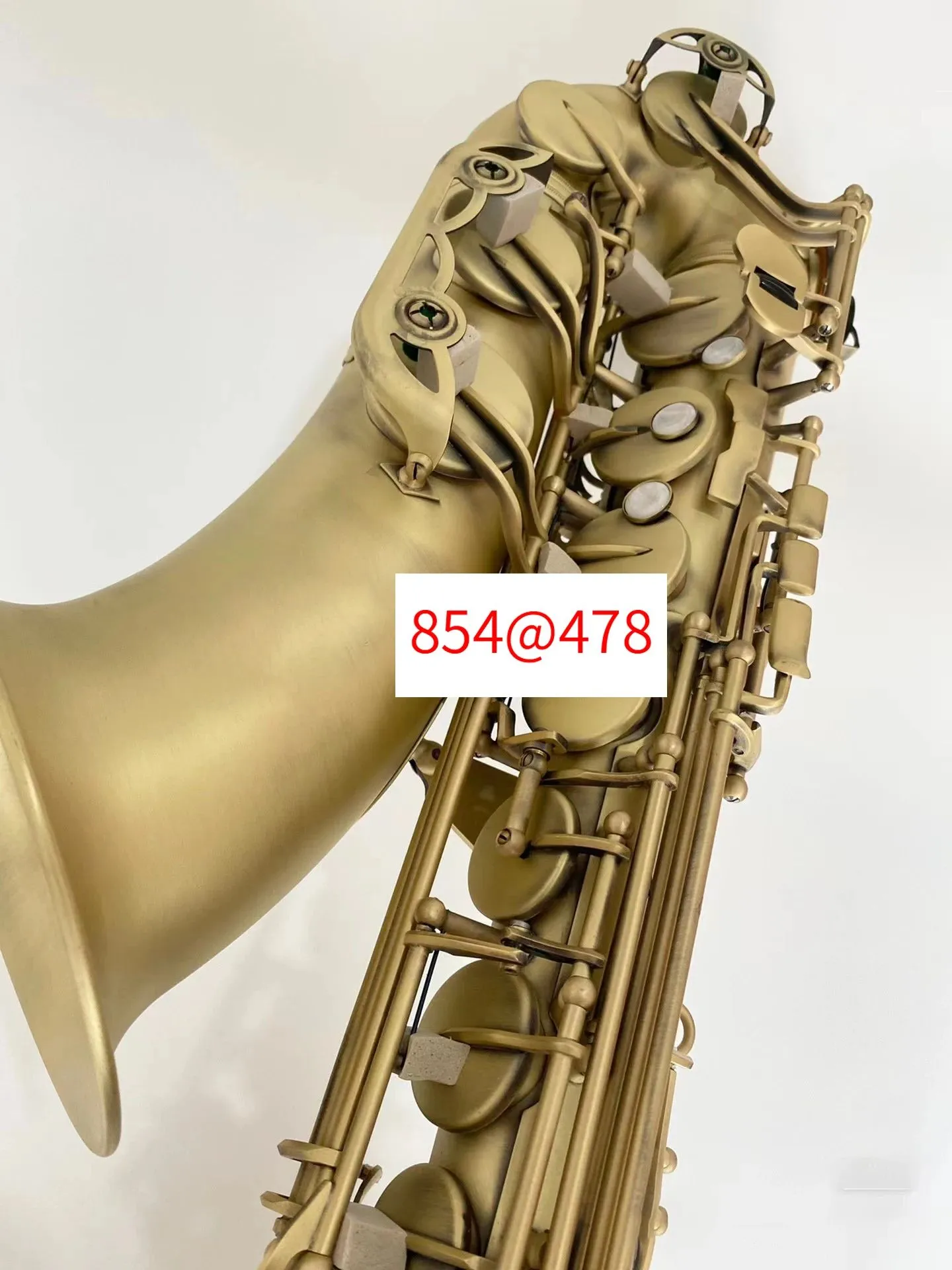 Professional B-flat Tenor Saxophone - Matte Finish, Engraved, Classic ...