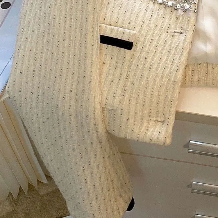 Elegant Women's Outerwear: Exquisite Beaded Jacket, High-End Designer Style, Chic & Fragrant ...