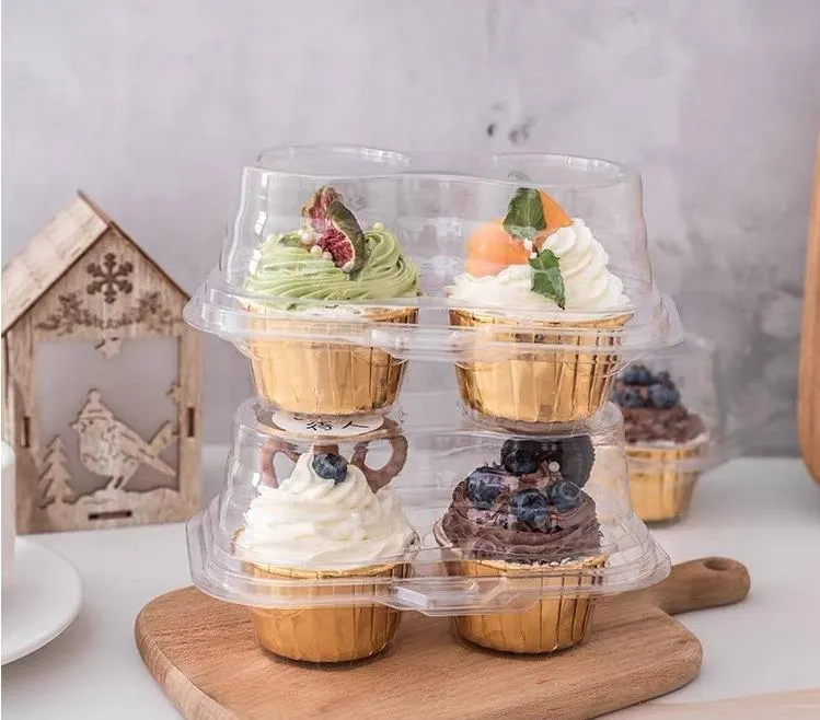 Cupcake Container 2 Compartment Deep Cupcake Carrier Holder BPA Free ...