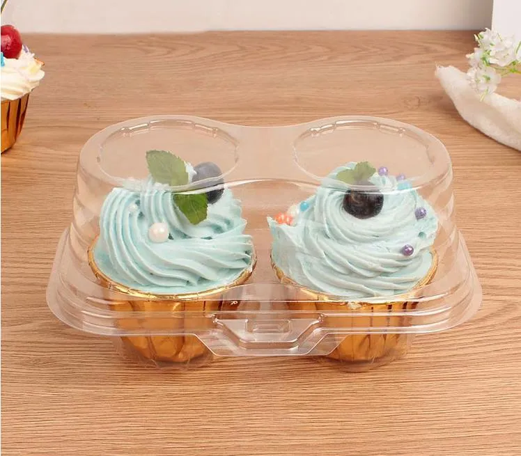 Cupcake Container 2 Compartment Deep Cupcake Carrier Holder BPA Free ...