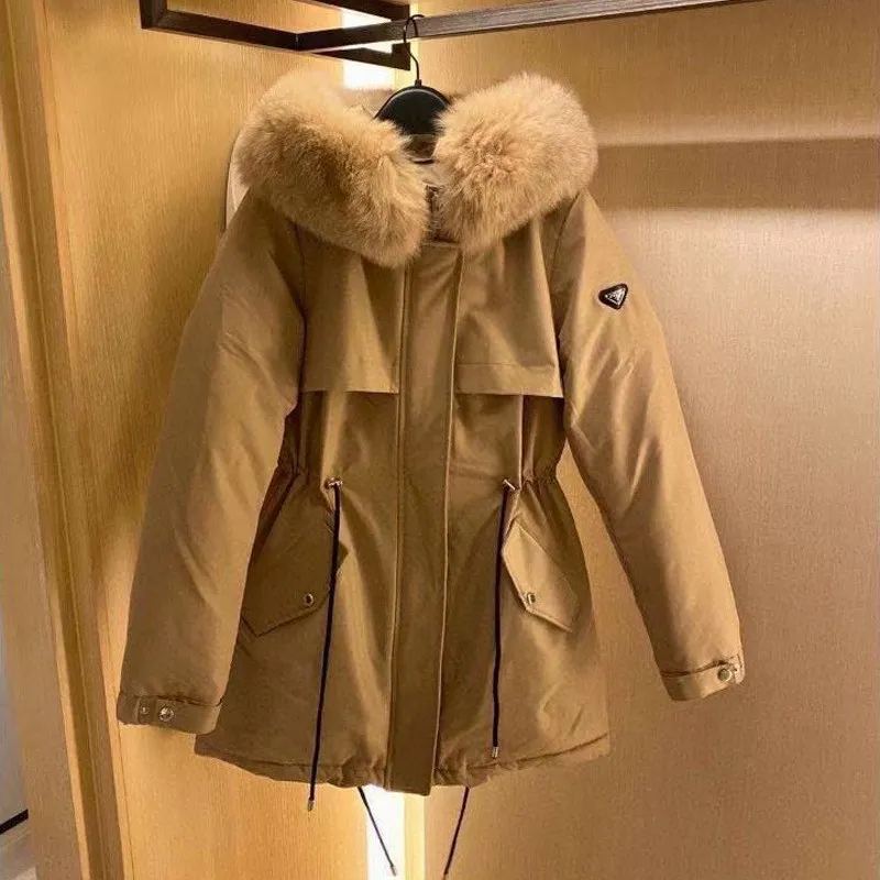 Prrra Unisex Down Jacket With Triangle Embroidery Slim Fit Windbreaker ...