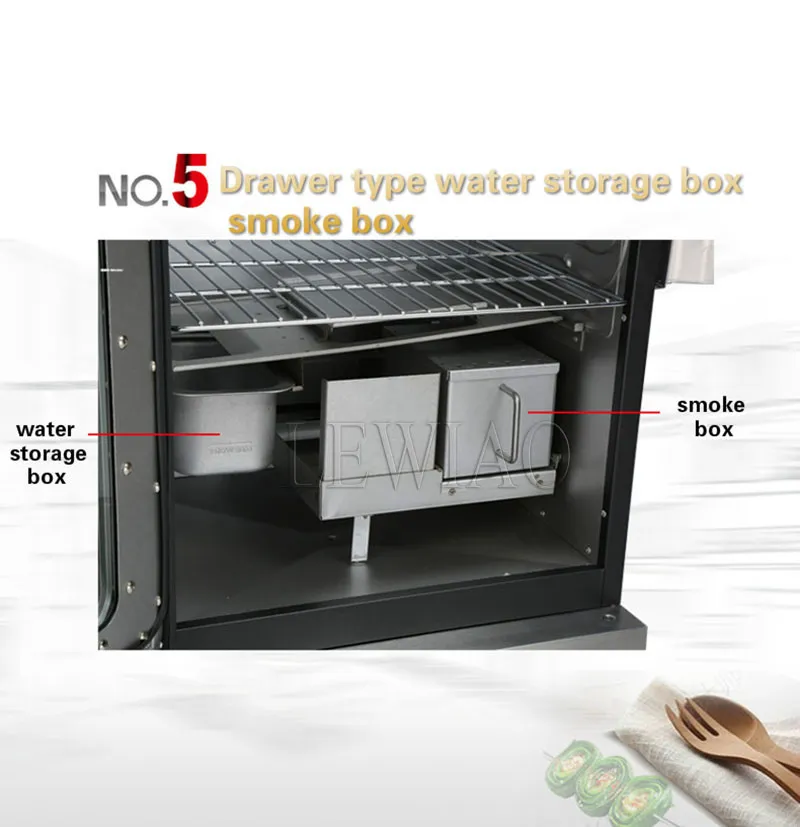 Commercial Electric Meat Smoker Oven Indoor Sausage, Fish, And Meat ...