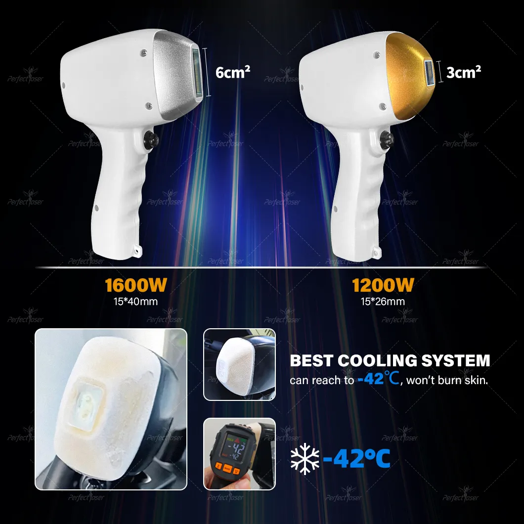 Diode Laser Hair Removal Machine 2 Handles, 755nm 808nm 1064nm For All ...