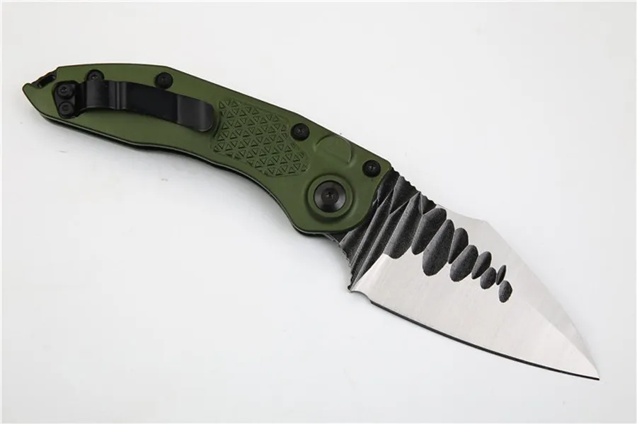 ₩69,106에서 Samier Custom Stitch II 자동 전술 접이식 나이프 D2 새틴 블레이드 녹색 T6061 핸들 ...