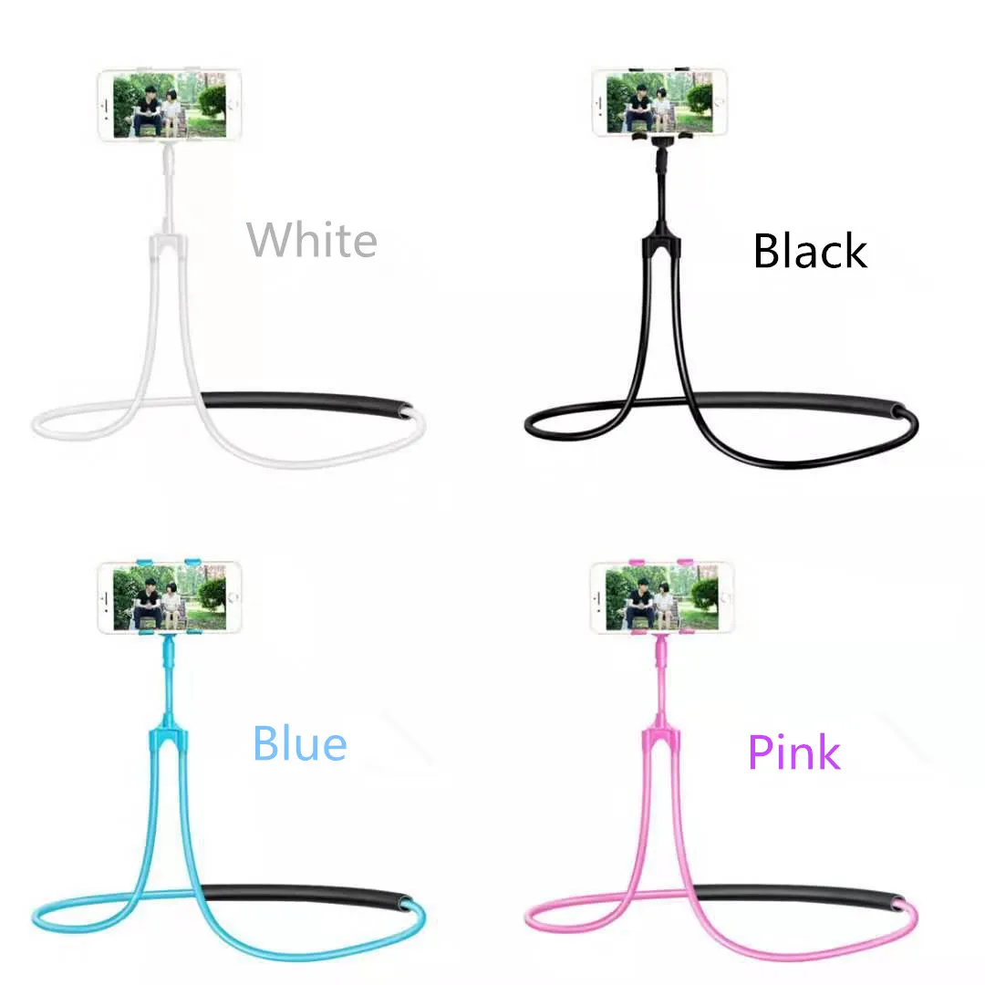 Adjustable Cell Phone Holder, 360 Degree Rotation Lazy Neck Phone Mount ...