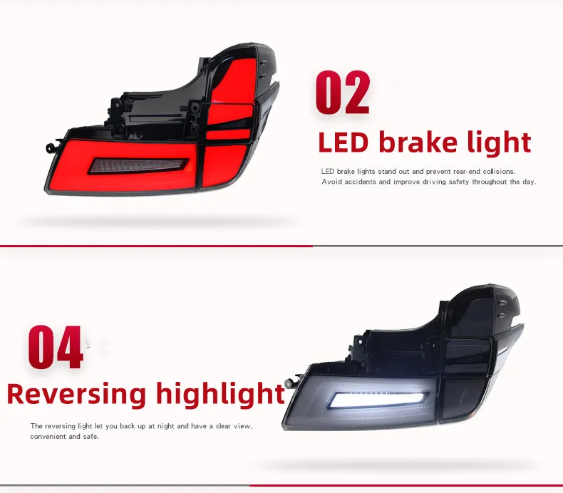 LED Taillight For Toyota Alphard/Vellfire 30 Series DRL, Brake, Dynamic ...