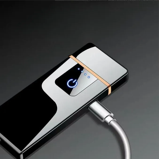 Ultra Thin Charging Lighter Fingerprint Sensing Zodiac Tungsten Wire ...