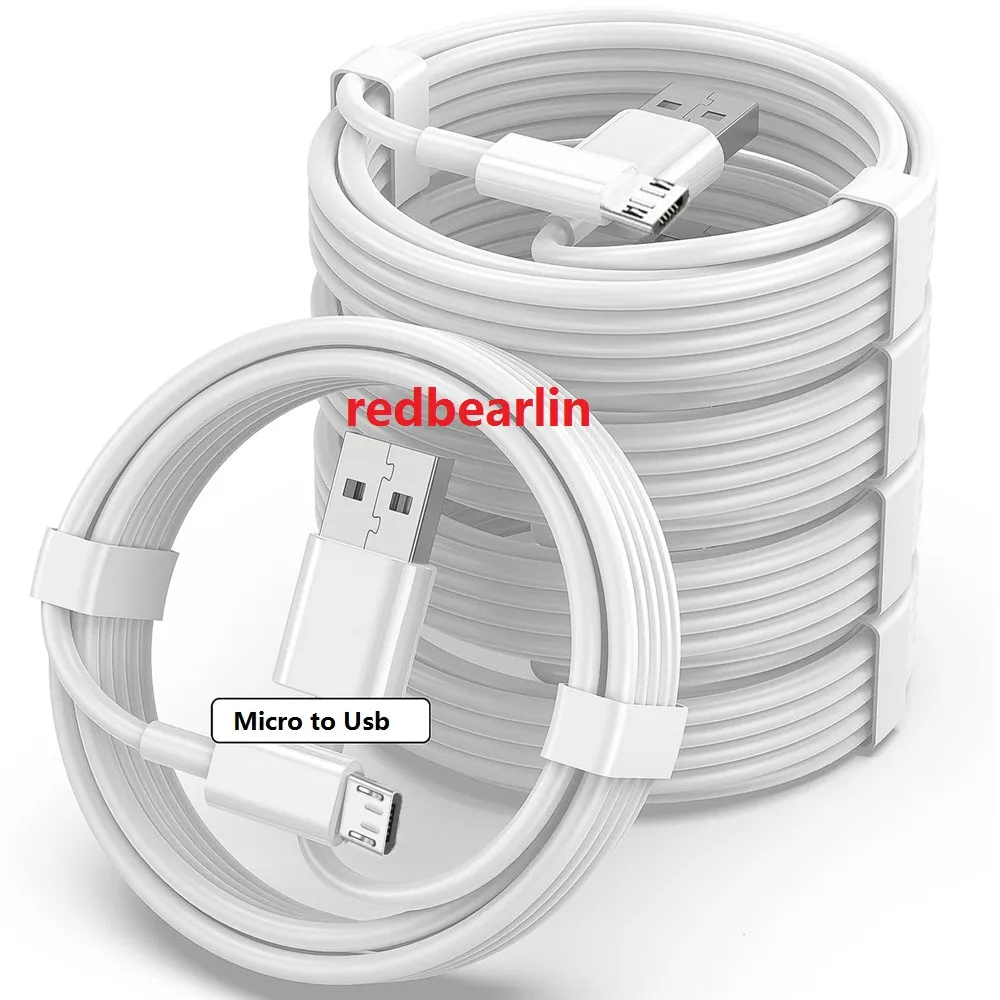 Quick Charging White Type-C USB-C Micro USB Cable 1M/2M for Samsung S20 ...