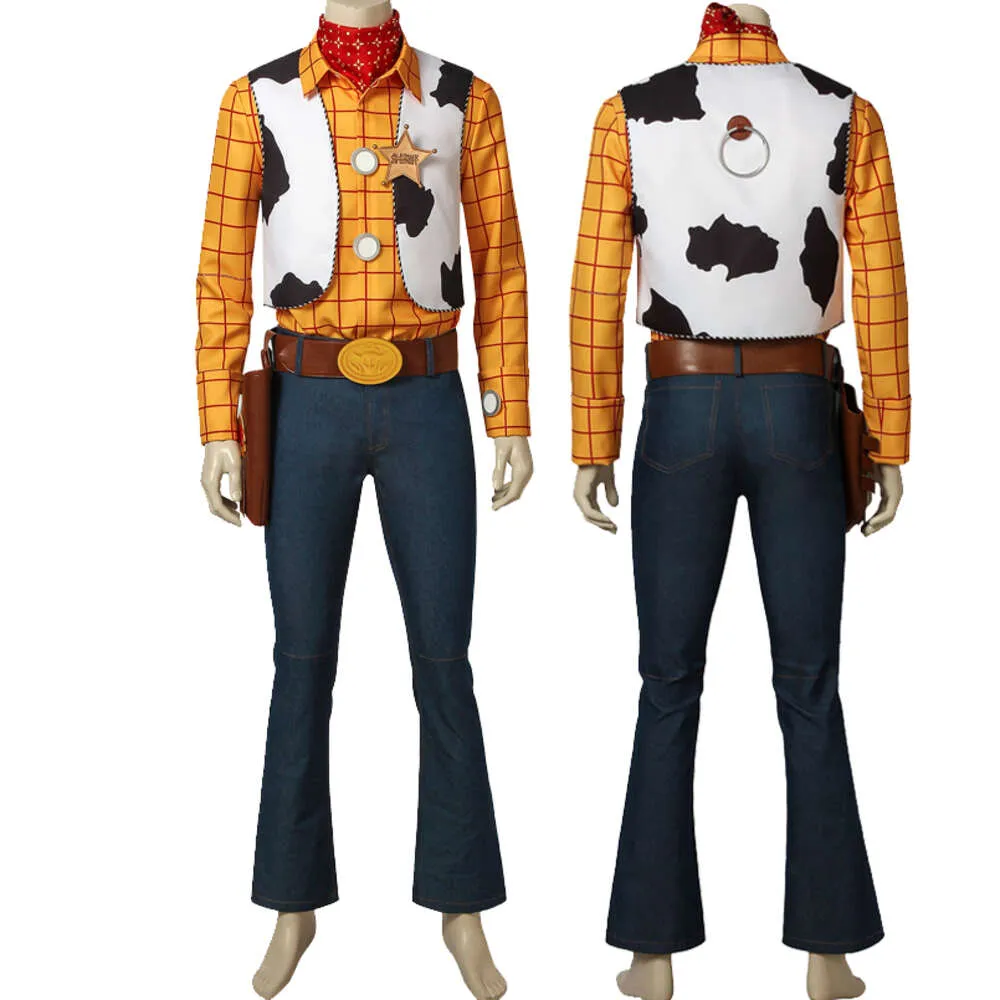 Adult Cowboy Cosplay Costume - Full Set with Hat & Boots, Western Role ...