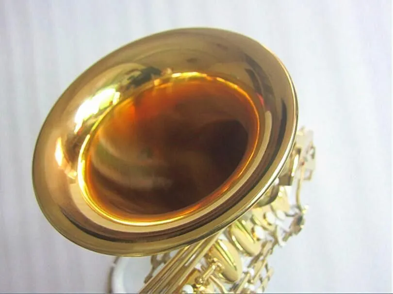 Tenor Saxophone T-992 B flat Brass Body with Gold Lacquer Surface and ...