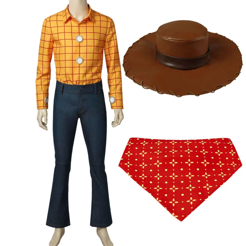 Adult Cowboy Cosplay Costume - Full Set with Hat & Boots, Western Role ...