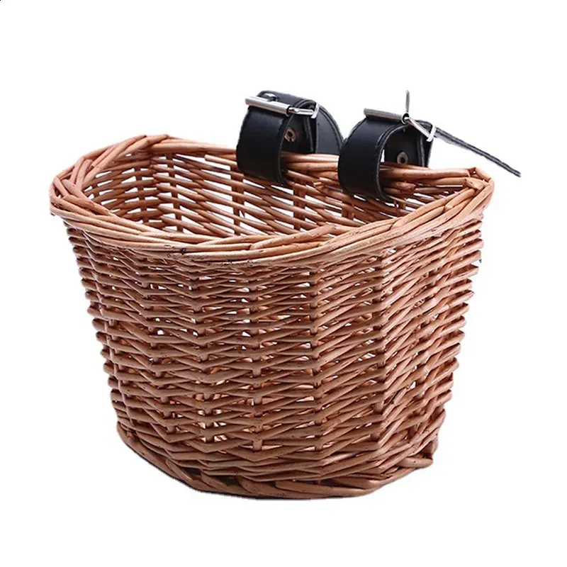 DHgate.com:Front Handlebar Bicycle Basket, Adjustable Wicker Bike ...