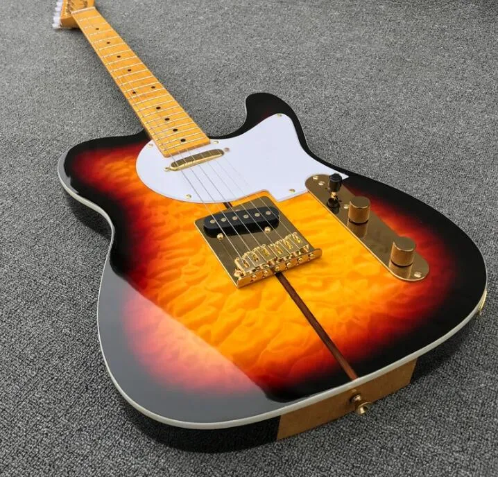 Merle Haggard Tuff Dog Guitar: 3 Tone Sunburst ، القيقب المبطن ...