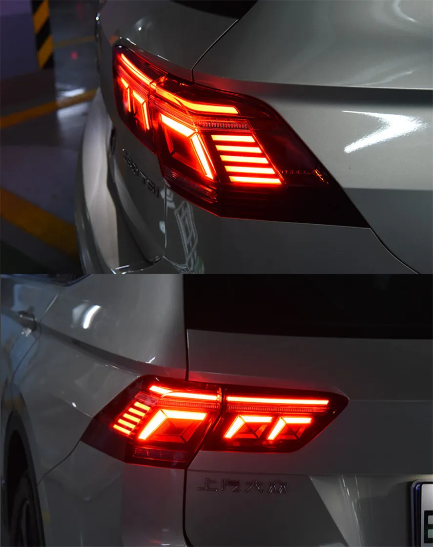 VW Tail Lights Enhanced Car Tuning Taillights For Tiguan L 2016 With ...