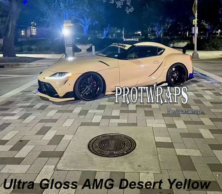 Premium Ultra Gloss Desert Yellow Vinyl Wrap Sticker... From ...