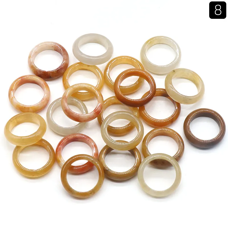 DHgate.com:Natural Stone Wide 6mm Rings Kallaite Lapis Amethyst Rose ...