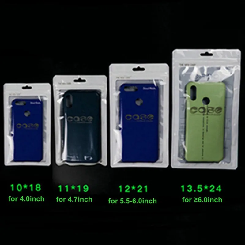 Universal Cell Phone Plastic Pouch In 10x18cm, 11x19cm, 12x21cm & 13 ...