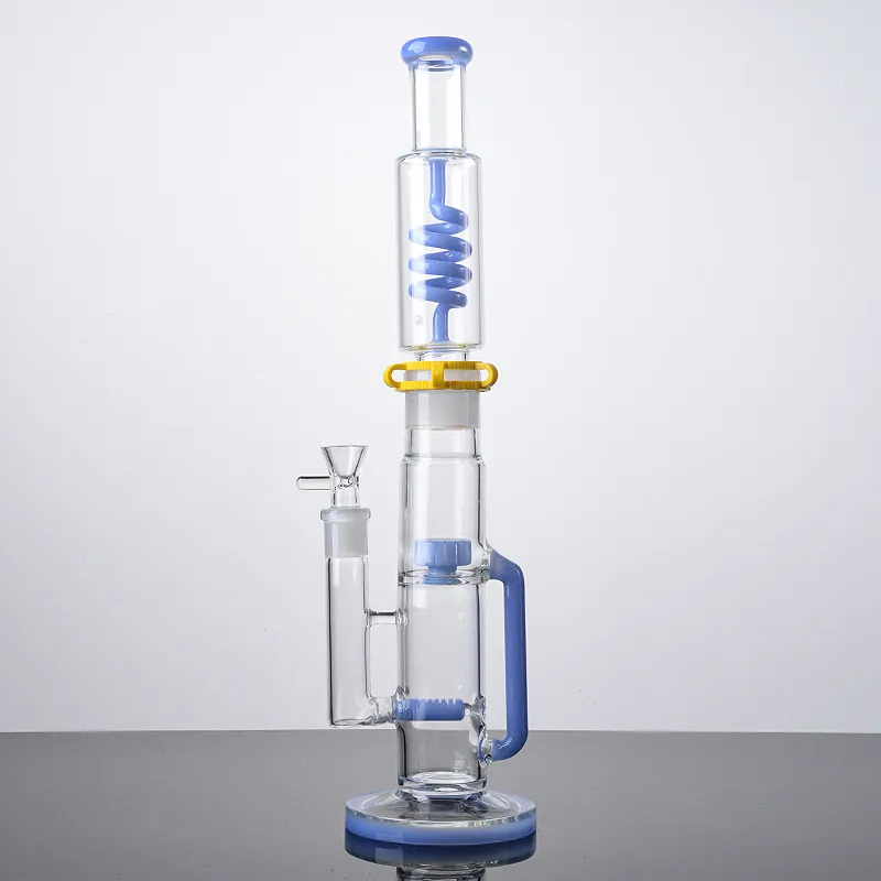 Freezable Straight Tube Beaker Bongs High 17Inch Hookahs Oil Dab Rigs ...