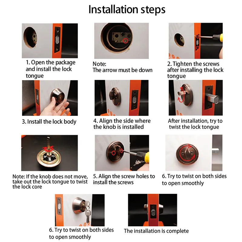 Chrome Stainless Steel Single Cylinder locks and deadbolts for Home ...