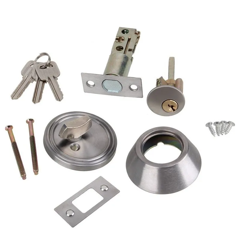 Chrome Stainless Steel Single Cylinder locks and deadbolts for Home ...