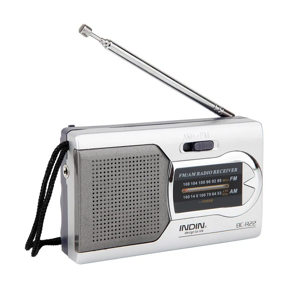 BC R22 Portable Mini AM/FM Radio Speaker Dual Band World Receiver With ...