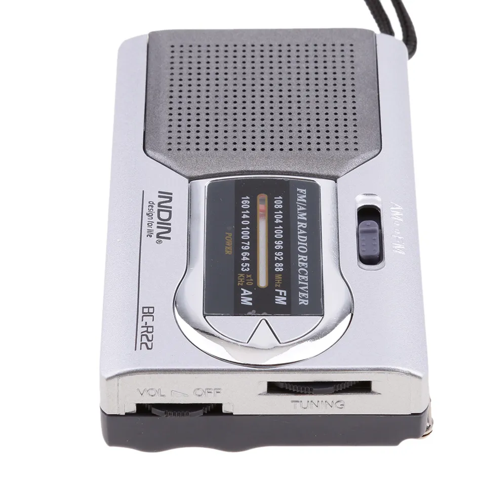BC R22 Portable Mini AM/FM Radio Speaker Dual Band World Receiver With ...
