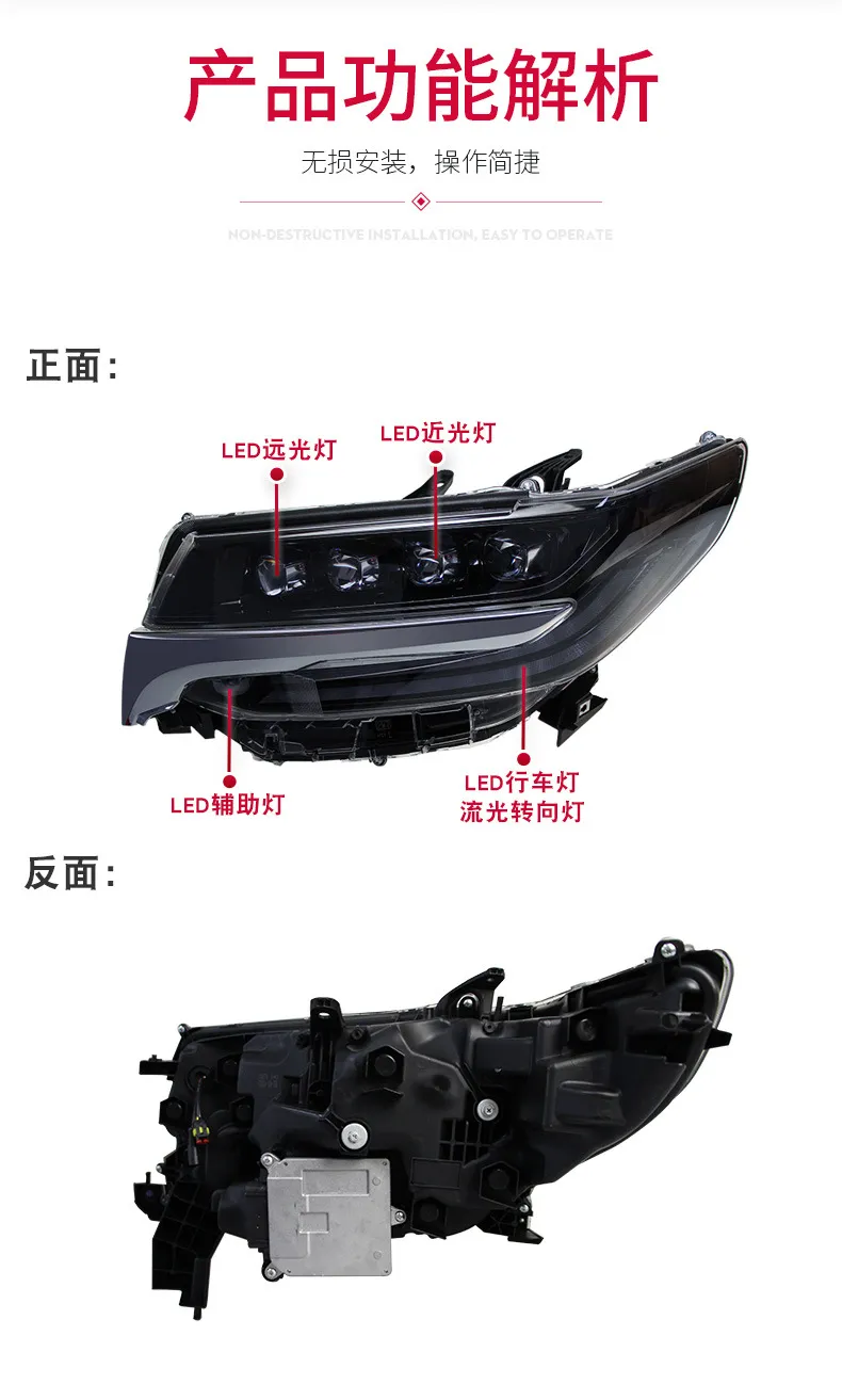 Vellfire LED Headlights For Alphard 30 Series 20 21... From Maxdo ...