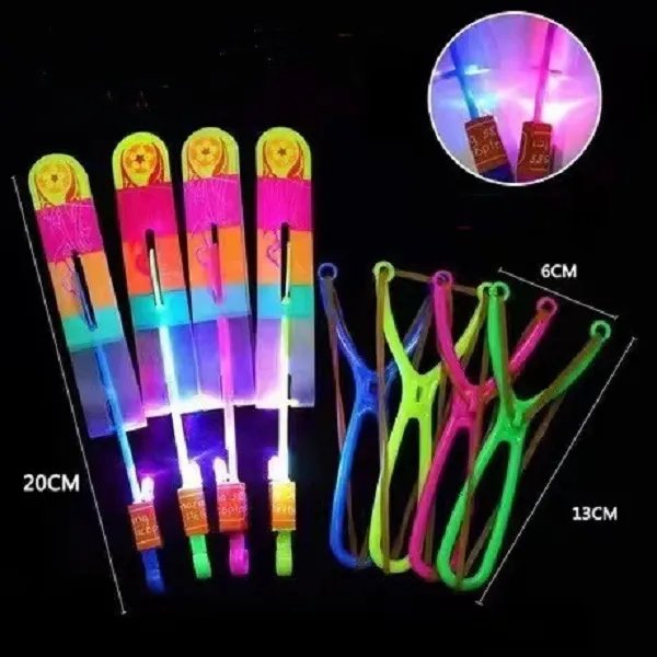 LED Flying Flying Toys Arrow Helicopters LED LED Light Slingshot Arrows ...