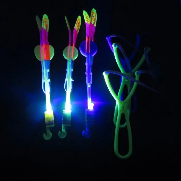 LED Flying Flying Toys Arrow Helicopters LED LED Light Slingshot Arrows ...