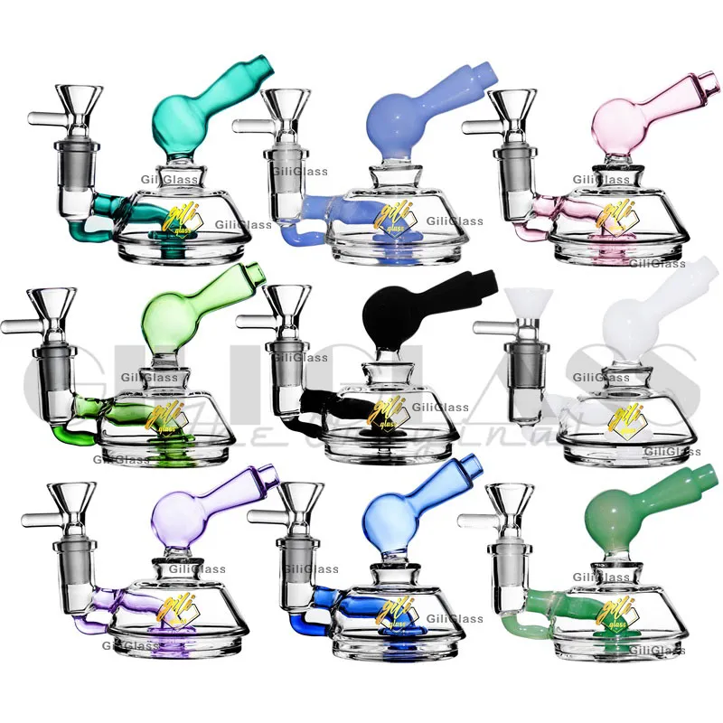 3,7 Pouces Mini Bong Capiteux Cire Narguilés Bongs Dab Rig Conduite D ...