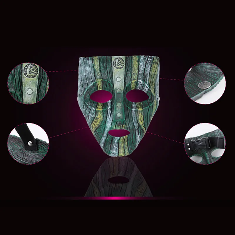 Party Face Masks: Horned Prop Costume Mask Resin, Half Face Design For ...