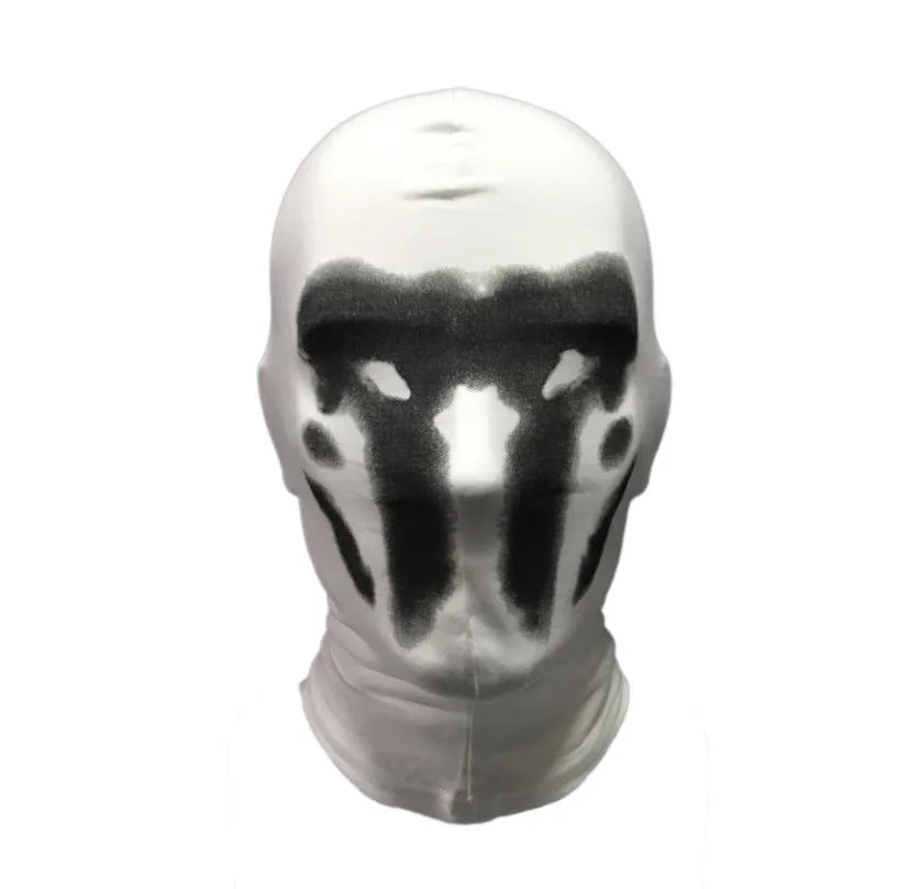Rorschach Inkprint Hero Stocking Headcover Mask White Skin Hood For ...