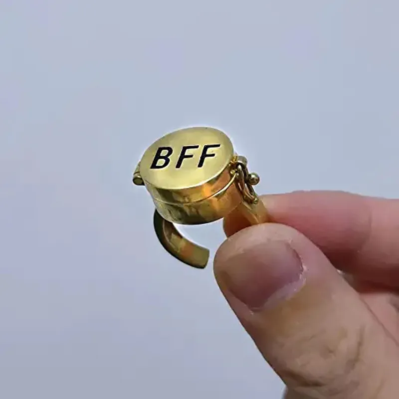 BFF Anime Rings For Women And Girls Adjustable Open Gold Rings ...