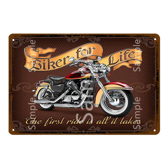 DHgate.com:Metal Route 66 Motorcycle Wall Decor Tin Sign, Vintage Retro ...
