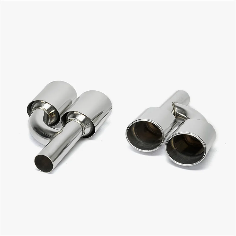 Premium Chrome Exhaust Tips - Durable Stainless Steel Tail Pipe Set L&R ...