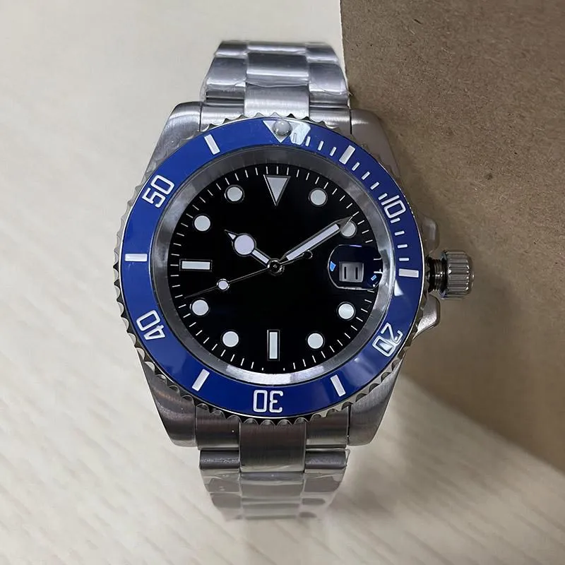 Men's 41mm Automatic Mechanical Ceramic Watch With Stainless Steel ...