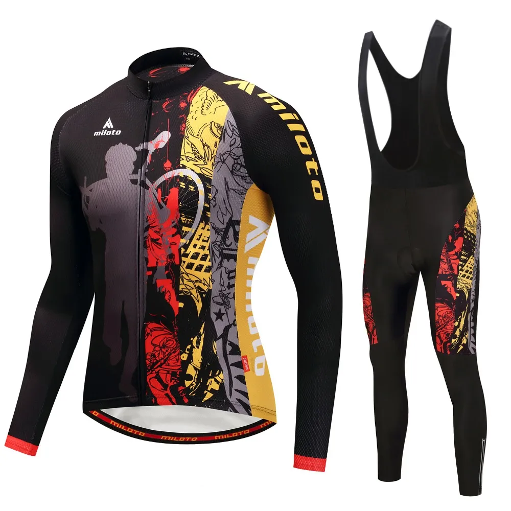 2024 Pro Mens Dual Sport Riding Pants & Winter Cycling Jersey Set: Long ...