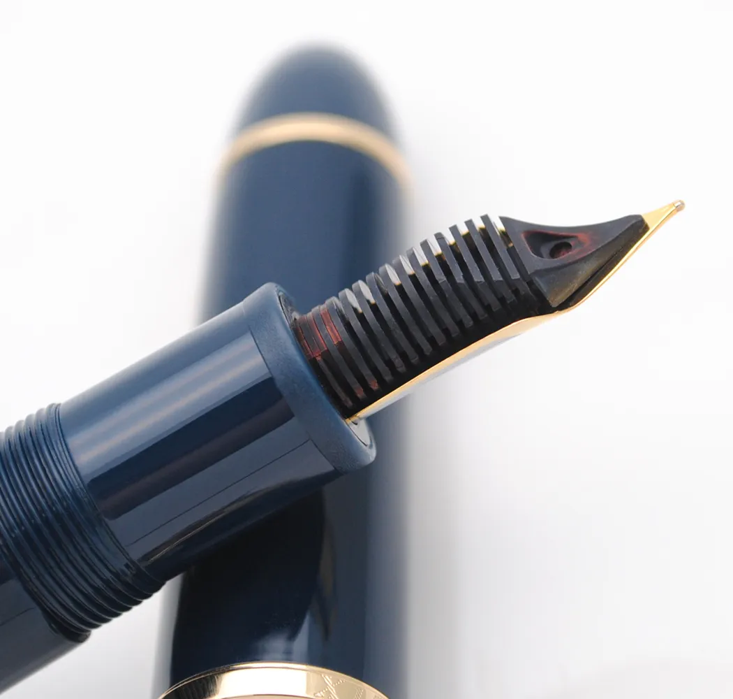 Fountain Pen: Jinhao X159 Acrylic Black, Metal Clip, Extended Fine Nib ...