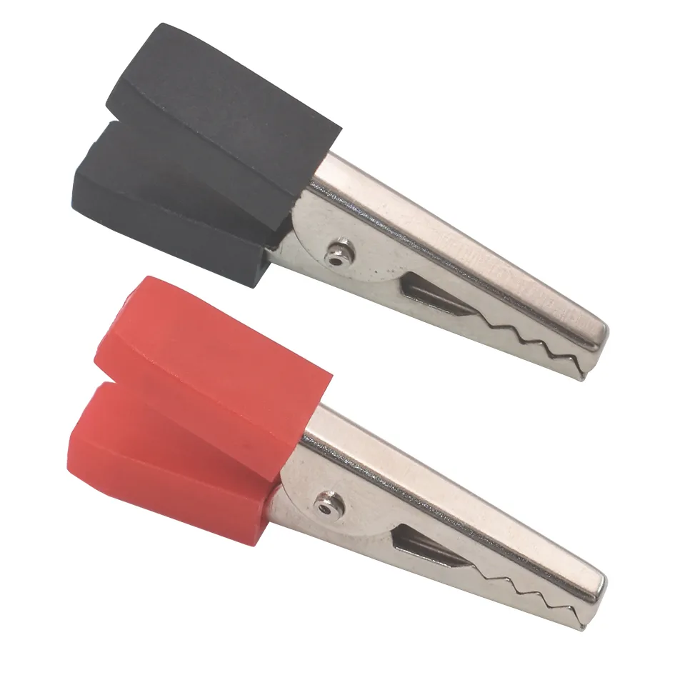 Alligator Clips Black Red 30mm Mini Crocodile Clips 2024, Plastic ...