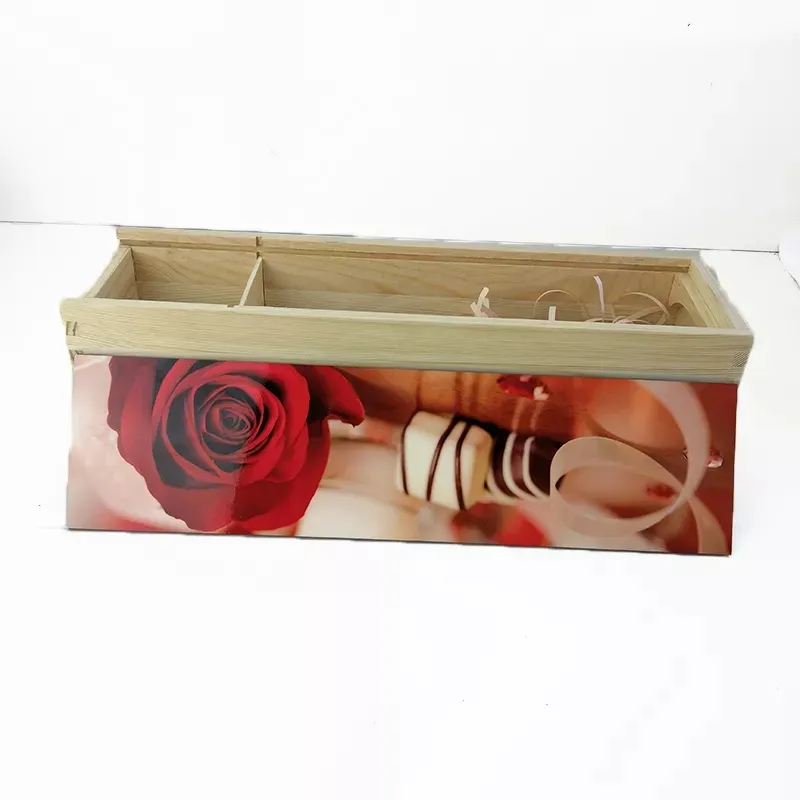 Designer Boxes For Gifts, Single Red Wine Wooden Gift Box With ...