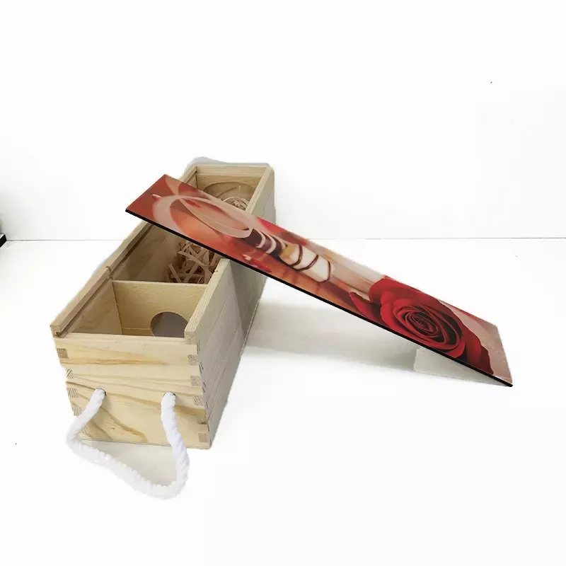 Designer Boxes For Gifts, Single Red Wine Wooden Gift Box With ...