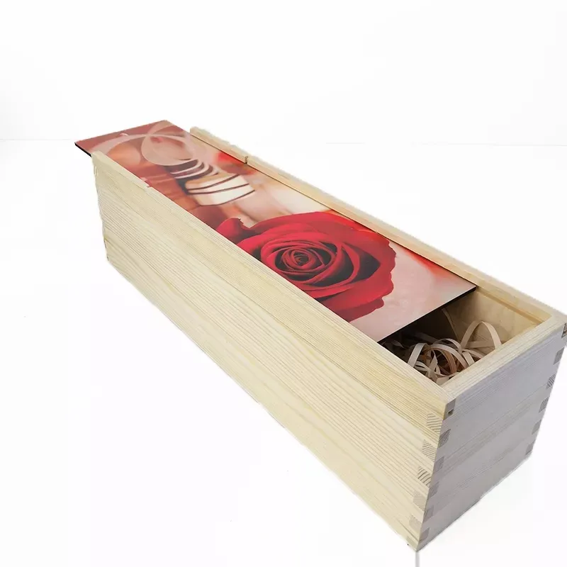 Designer Boxes For Gifts, Single Red Wine Wooden Gift Box With ...
