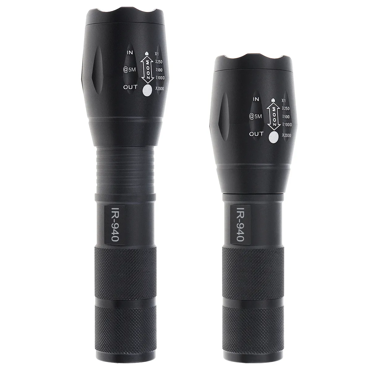 LED Tactical IR Mini Maglite Flashlight With 1000 Lumens, Zoomable ...
