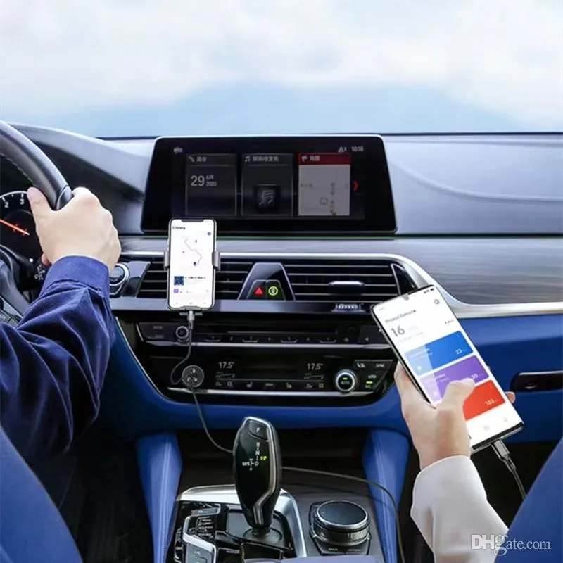 Dual Type C Cars With Wireless Charging With PD USB C Type C For IPhone ...