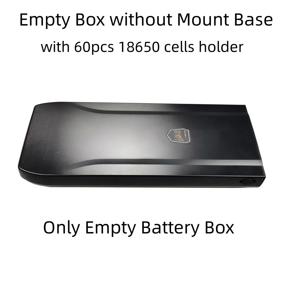 Empty Rear Rack Battery Clip Box With 52/60/18650 Cells Holder 36V/48V ...