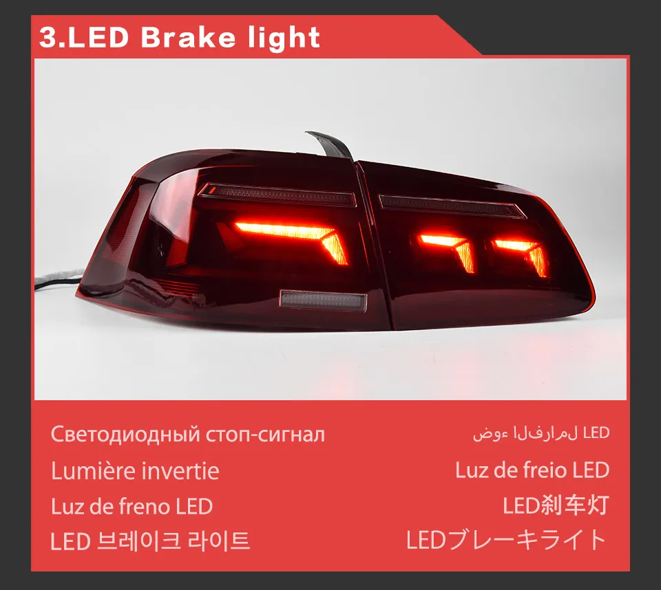 Dynamic Streamer Turn Signal Indicator Rear Uplighter Floor Lamp For VW ...