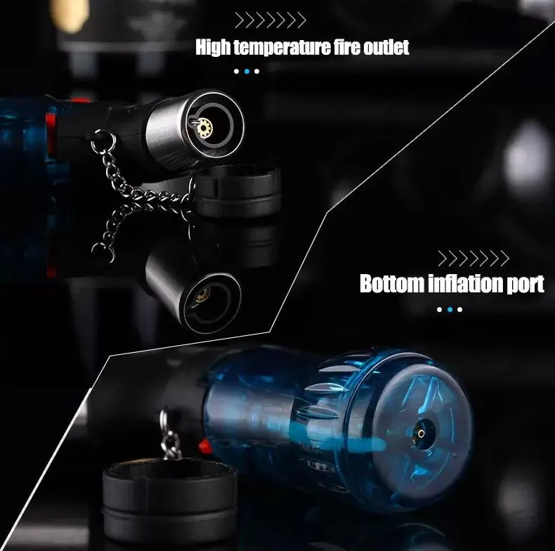 New Mini Butane Torch Lighters Jet Flame Cigar Cigarette Windproof Gas ...