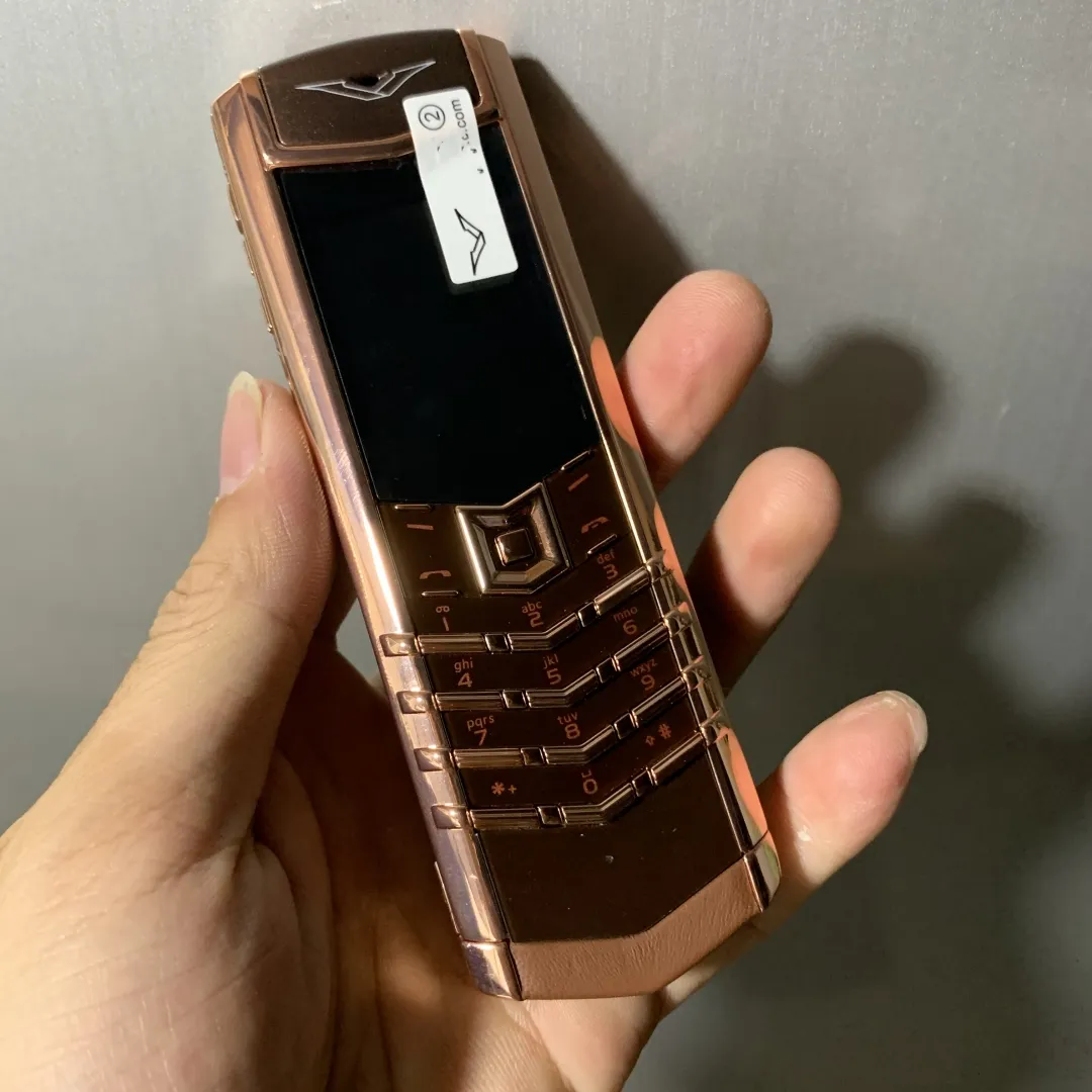 Premium Stainless Steel Luxury Mobile Phone - Dual SIM, Leather Accents ...